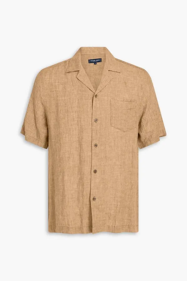 Frescobol Carioca Angelo Linen Shirt - Taupe