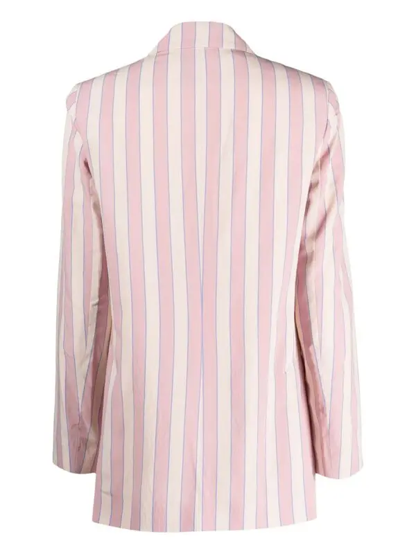 MANUEL RITZ Vertical-stripe Double-breasted Blazer
