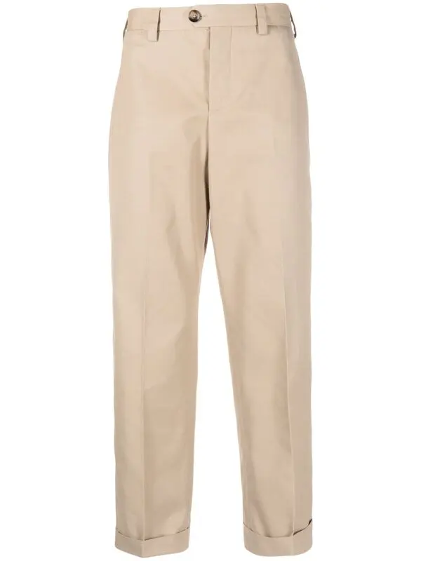 PT TORINO Pressed-crease Chino Trousers