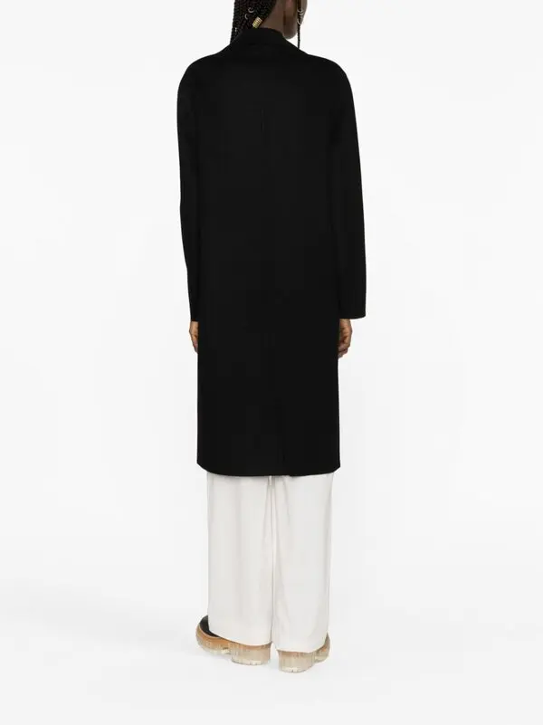 Stella McCartney Double-breasted Wool Coat - Black