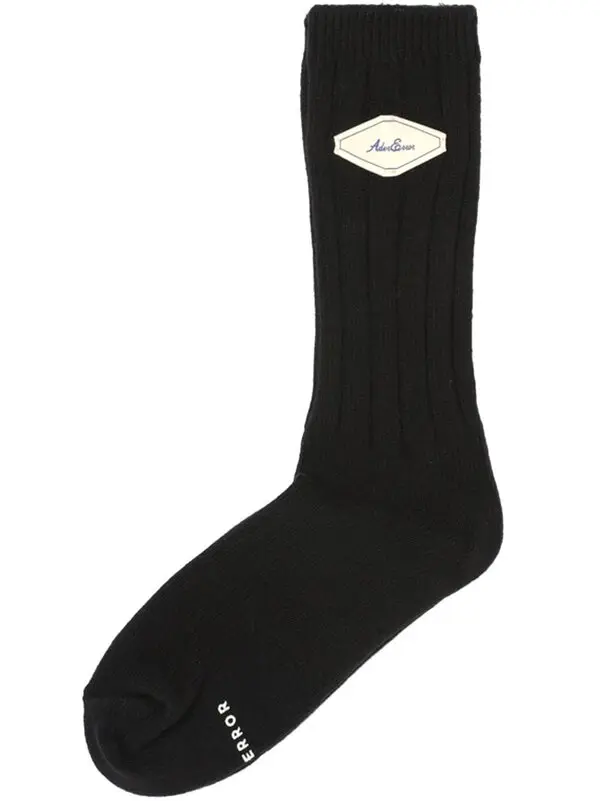 ADER ERROR Logo-patch Socks - Black