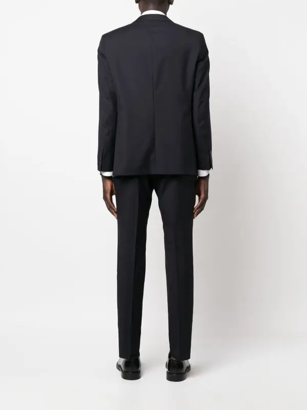 LUIGI BIANCHI MANTOVA Single-breasted Virgin-wool Suit - Blue