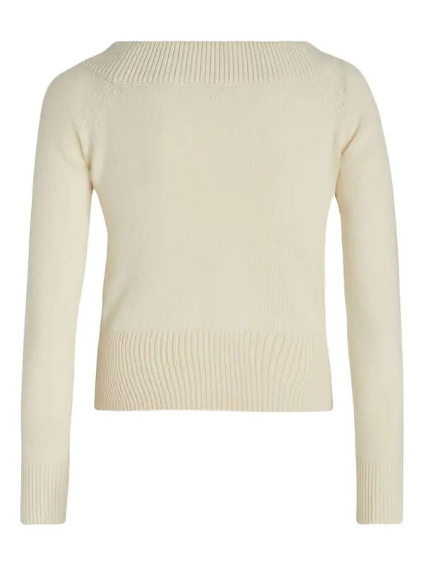 Alexander McQueen Off-shoulder Jumper - Neutrals
