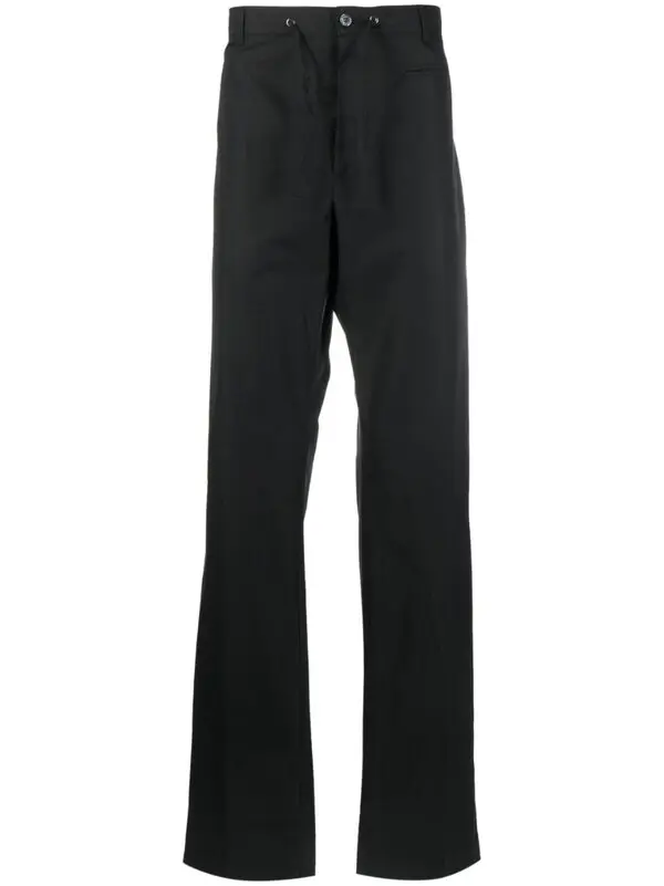 Alexander McQueen Drawstring-waist Trousers - Black