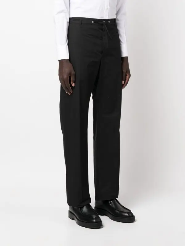 Alexander McQueen Drawstring-waist Trousers - Black