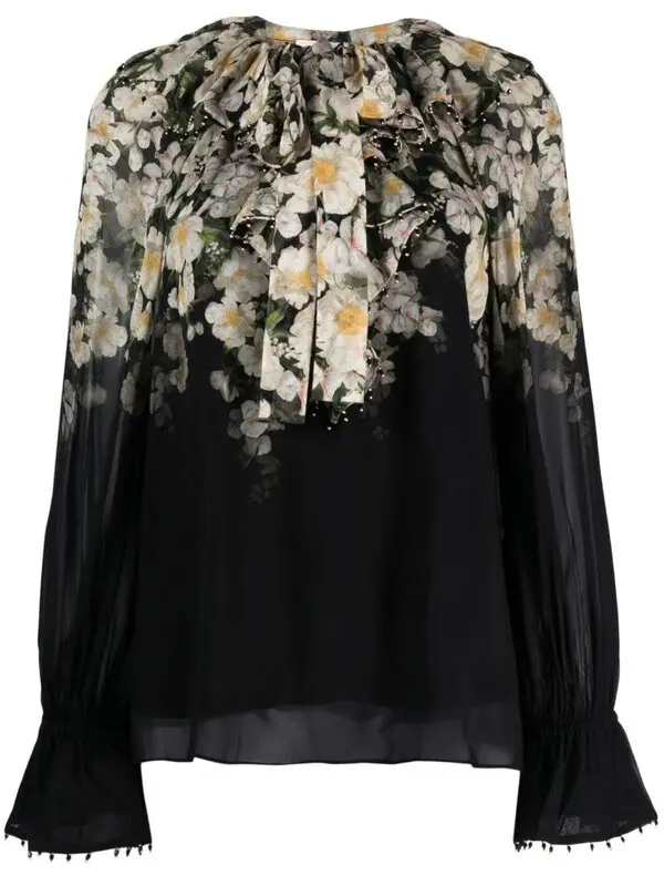 Zimmermann Coaster Ruffle-embellishment Blouse