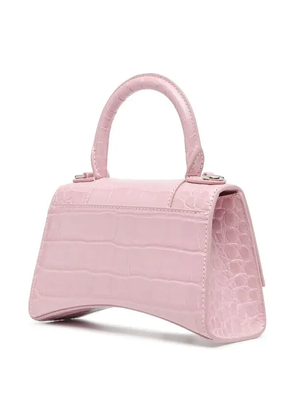 Balenciaga Xs Hourglass Leather Tote Bag