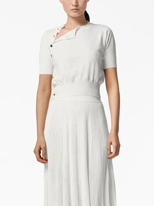 Altuzarra Short-sleeve Knitted Crop Top