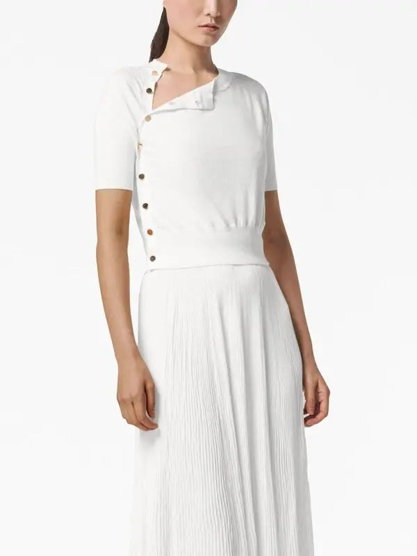 Altuzarra Short-sleeve Knitted Crop Top