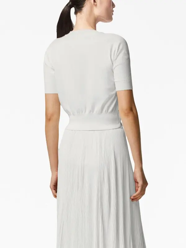 Altuzarra Short-sleeve Knitted Crop Top