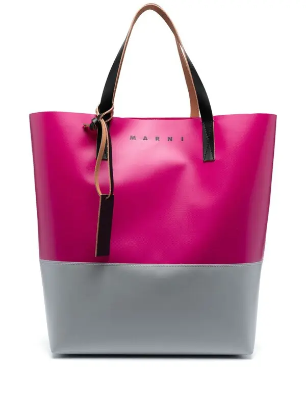 Marni Tribeca Color-block Tote Bag - Pink