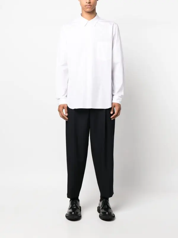 Comme Des Garçons Patch-pocket Cotton Shirt