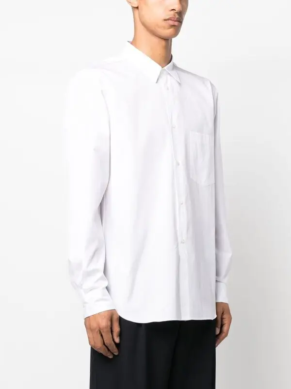 Comme Des Garçons Patch-pocket Cotton Shirt