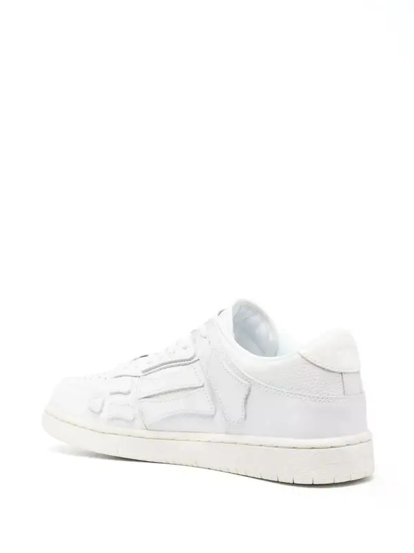 Amiri Skel Leather Low-top Sneakers - White