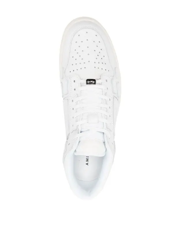 Amiri Skel Leather Low-top Sneakers - White