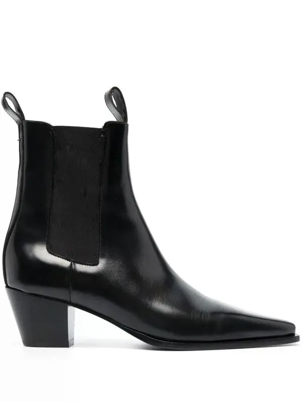 TOTEME 50mm The City Cowboy Boots - Black