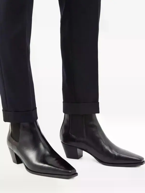 TOTEME 50mm The City Cowboy Boots - Black
