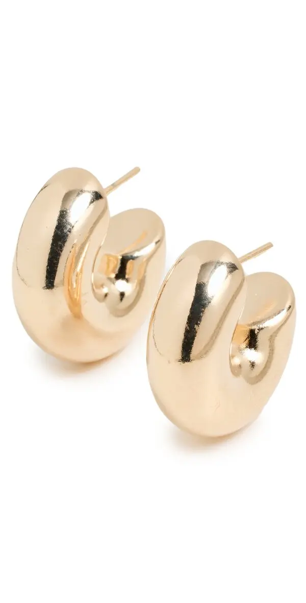 Alexa Leigh Chubby Hoop Earrings - Gold