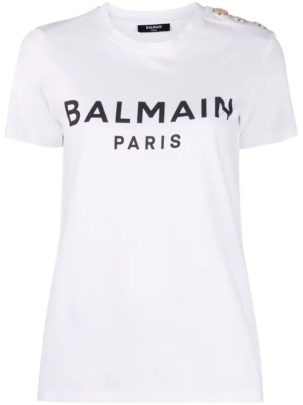 Balmain Logo-print T-shirt - White