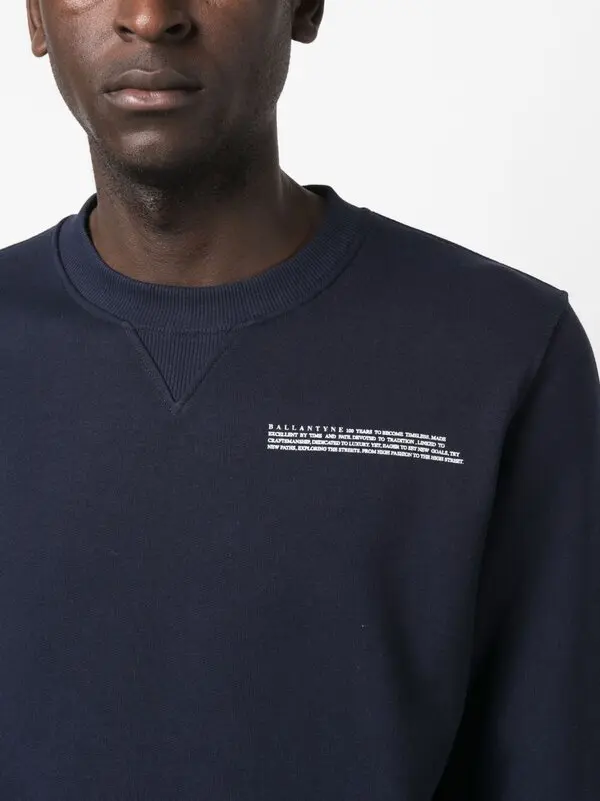BALLANTYNE Logo-print Cotton Jumper