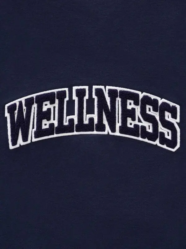 SPORTY & RICH Text-print Cotton Sweatshirt