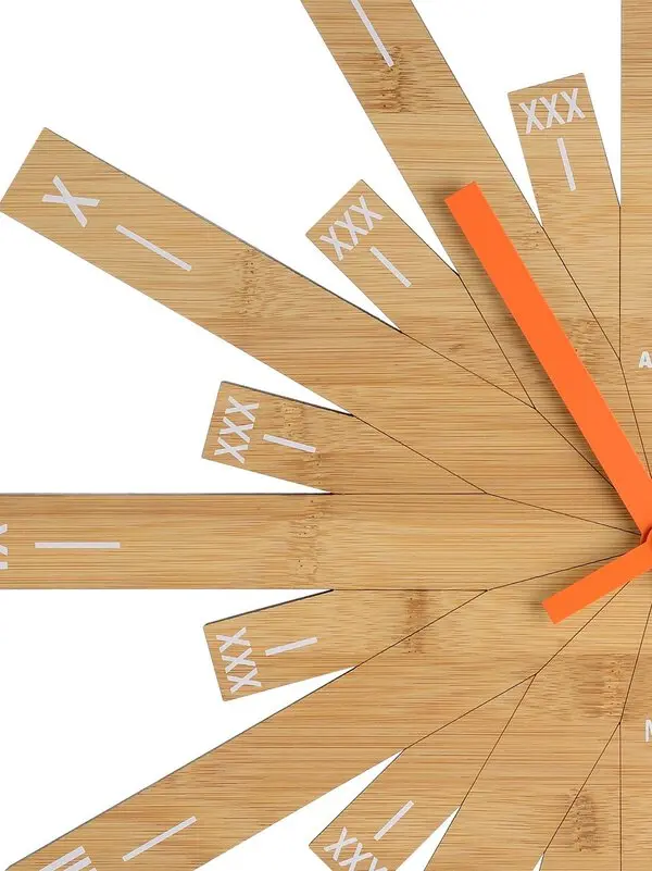 ALESSI Raggiante Bamboo Wall Clock