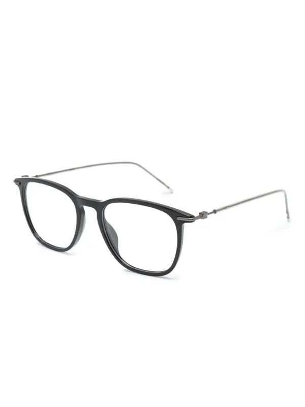 BOSS Logo-engraved Square Frame Eyeglasses