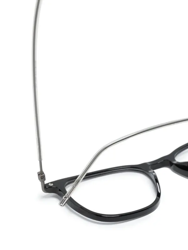 BOSS Logo-engraved Square Frame Eyeglasses