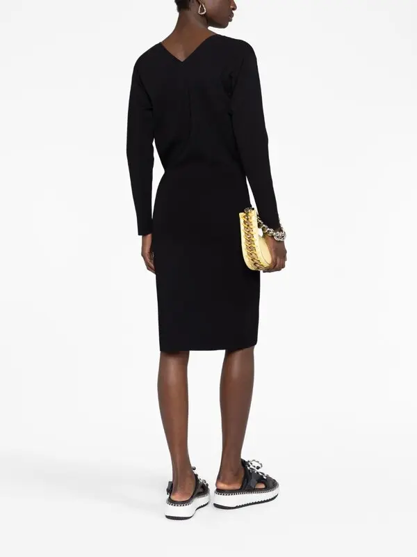 Stella McCartney V-neck Knitted Midi Dress