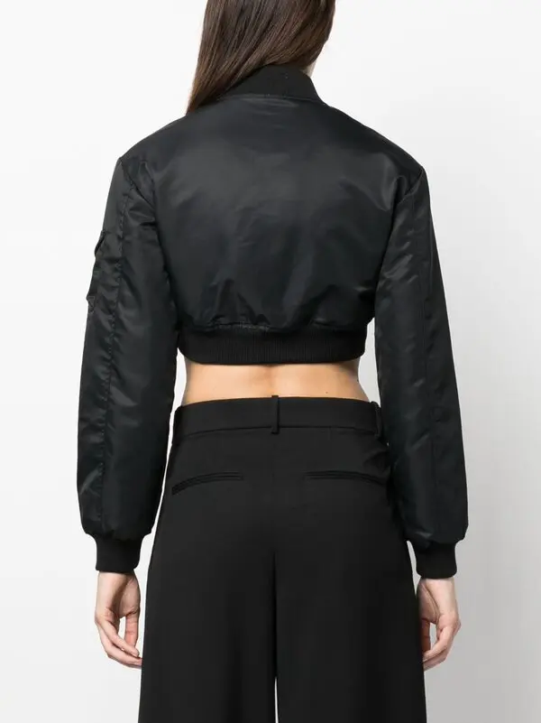 Coperni Cut-out Cropped Bomber Jacket