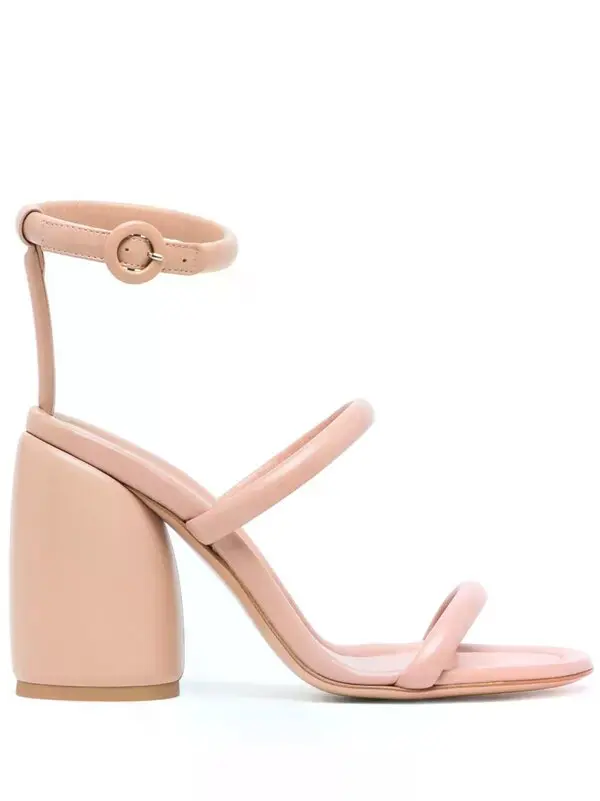 GIANVITO ROSSI Block-heel Sandals - Neutrals