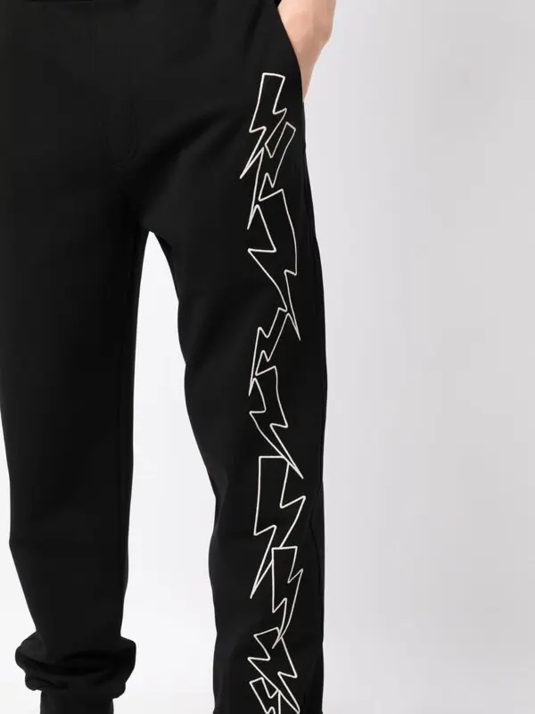Neil Barrett Embroidered-bolts Track Pants