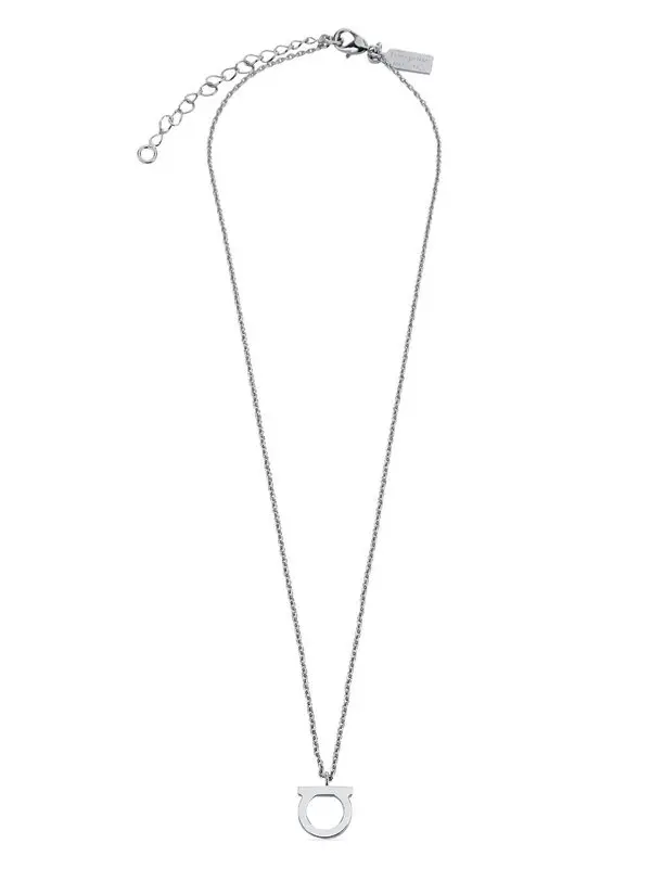 FERRAGAMO Gancini Cable-link Necklace - Silver