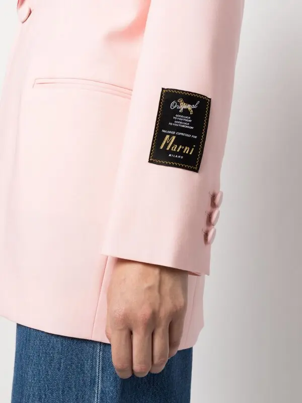 Marni Single-breasted Blazer - Pink