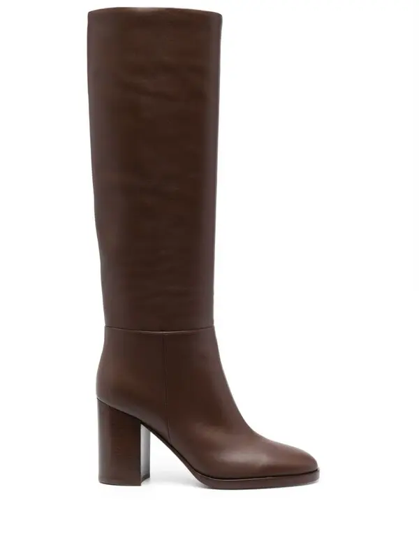GIANVITO ROSSI 85mm Leather Boots - Brown