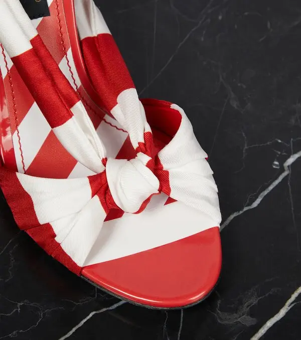Dolce & Gabbana Portofino 105 Striped Sandals
