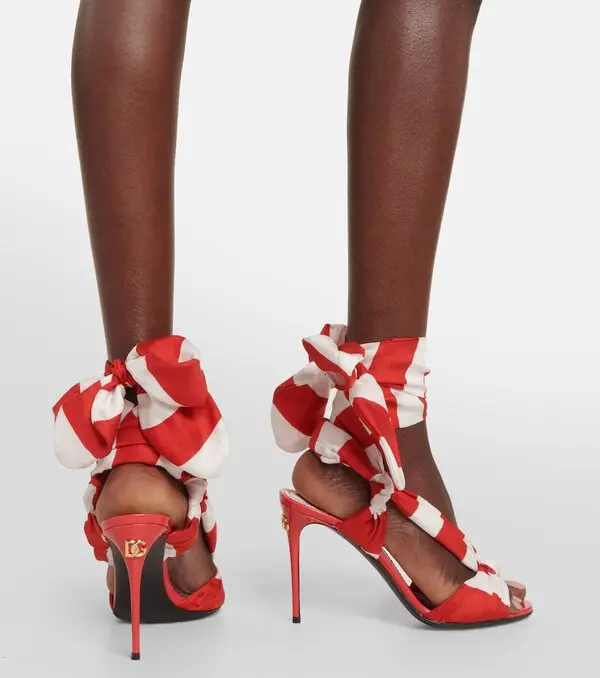 Dolce & Gabbana Portofino 105 Striped Sandals