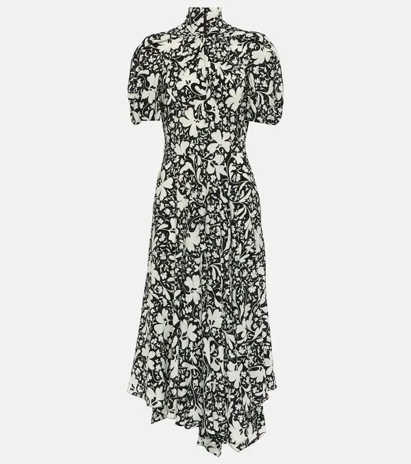 Stella McCartney Floral Silk Midi Dress - Multicoloured