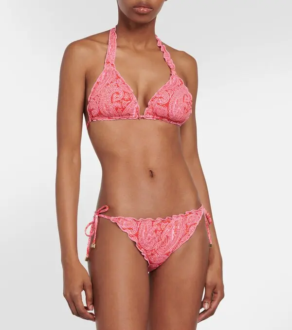 Heidi Klein Tangier Reversible Ruffle Bikini Bottom