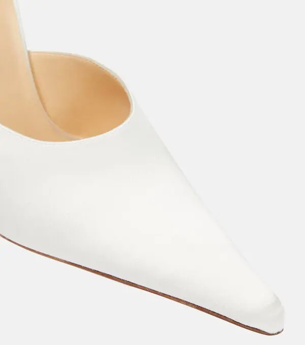Magda Butrym Flower Satin Mules