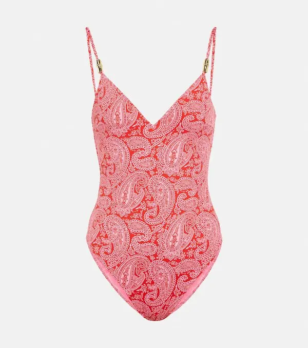 Heidi Klein Tangier Printed Swimsuit - Pink