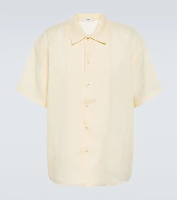 Commas Oversized Linen Shirt - Yellow