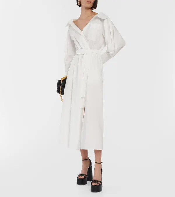 Altuzarra Lyddy Cotton-blend Wrap Dress