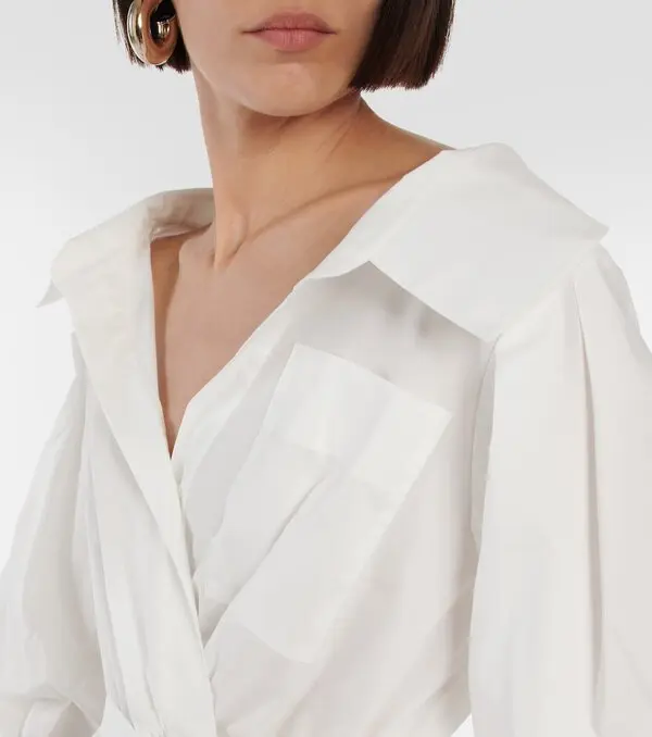 Altuzarra Lyddy Cotton-blend Wrap Dress