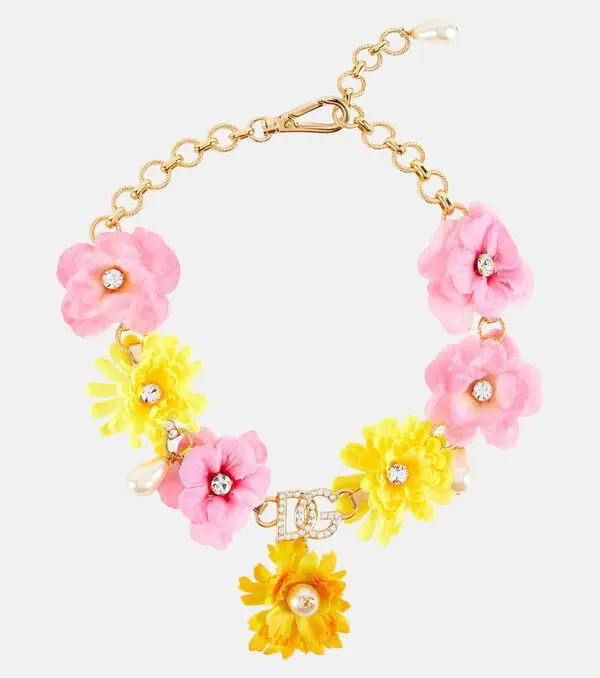 Dolce & Gabbana Portofino Embellished Necklace - Gold