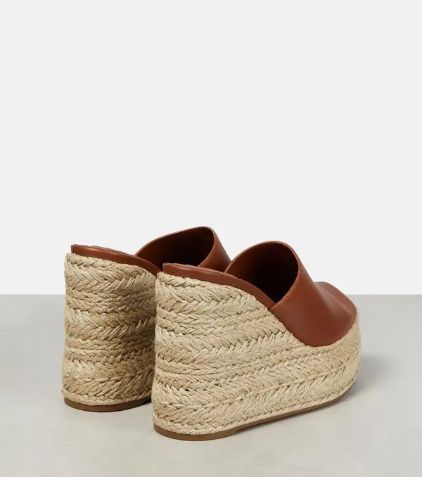 CHRISTIAN LOUBOUTIN Ariella Zeppa Espadrille Wedges - Brown