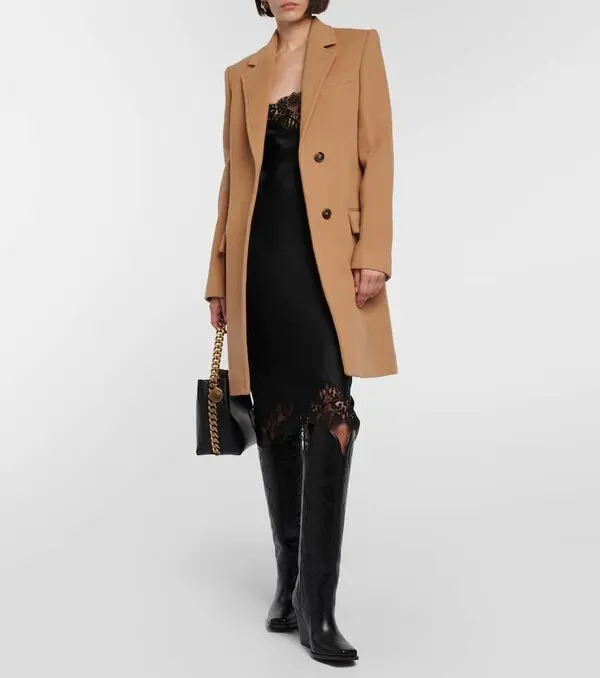 Stella McCartney Single-breasted Wool Coat