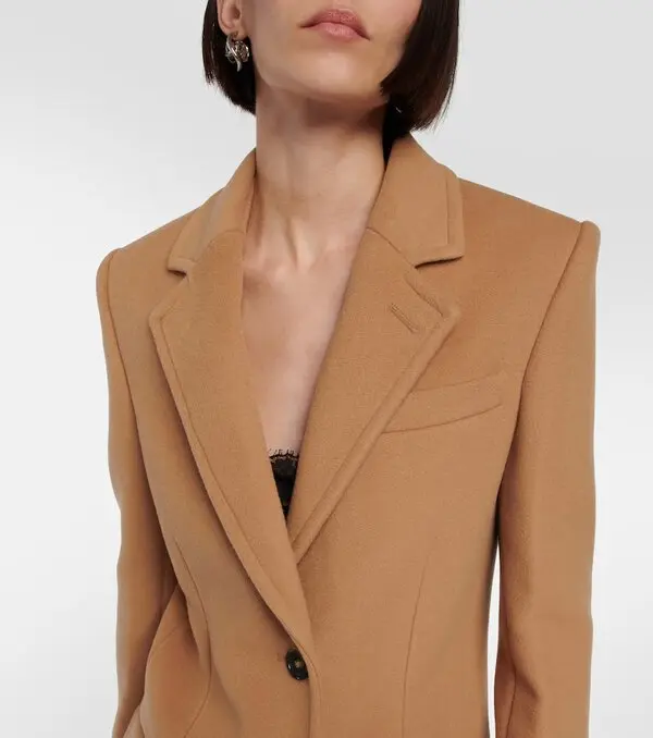 Stella McCartney Single-breasted Wool Coat