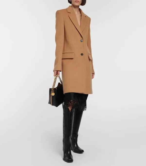 Stella McCartney Single-breasted Wool Coat