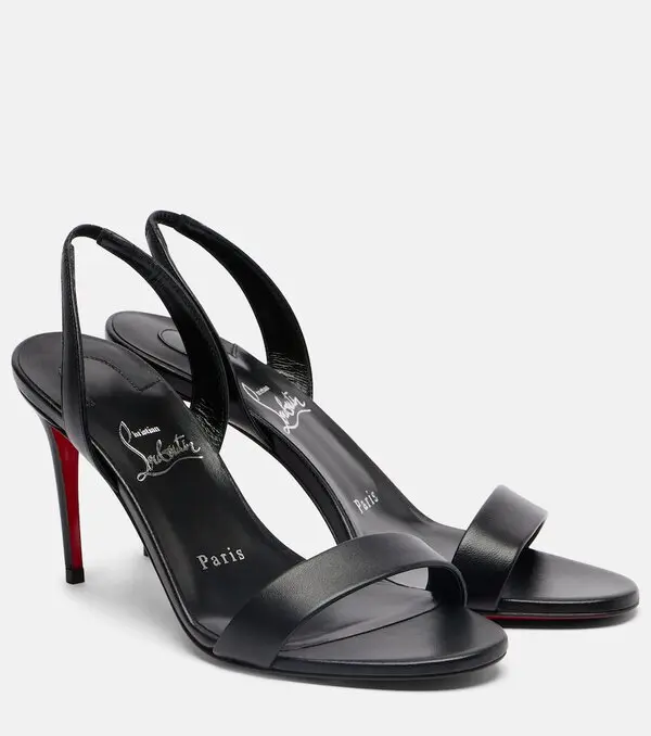 CHRISTIAN LOUBOUTIN O Marilyn 85 Leather Sandals - Black